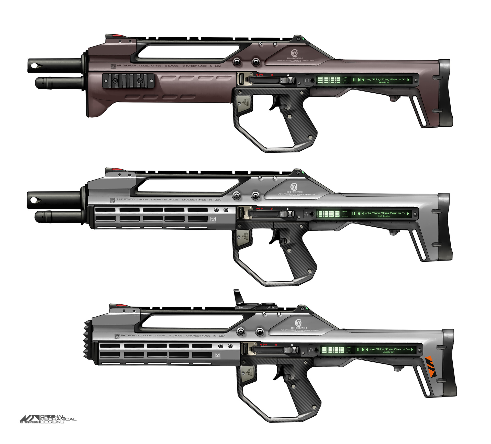 ArtStation - ATR-8BM electromagnetic assault shotgun