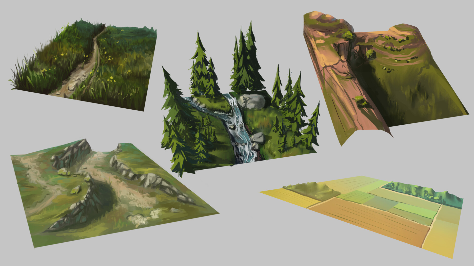 ArtStation - Environment biomes practice