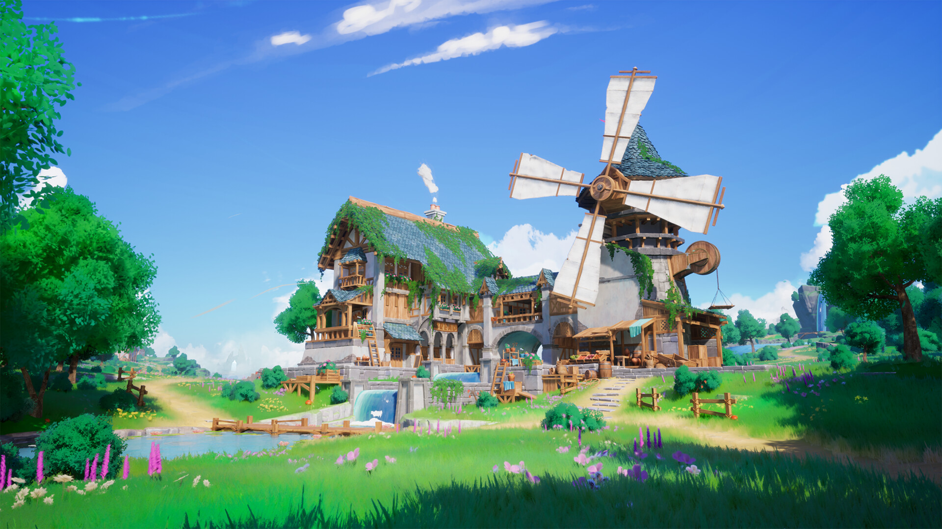 zhijie huang - Stylized Windmill Bakery