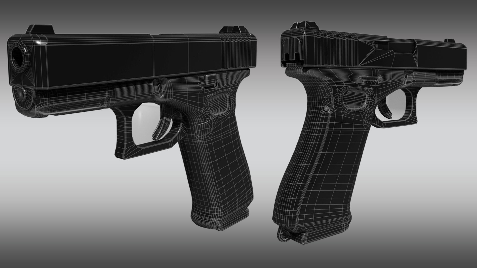 Augusto Llamas De los Reyes - Glock 19 Realistic High Resolution Model