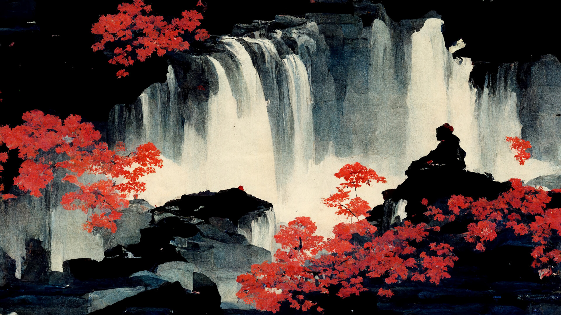 John Walther - Pocket Dimension Sakura Garden - Concept Art generated ...