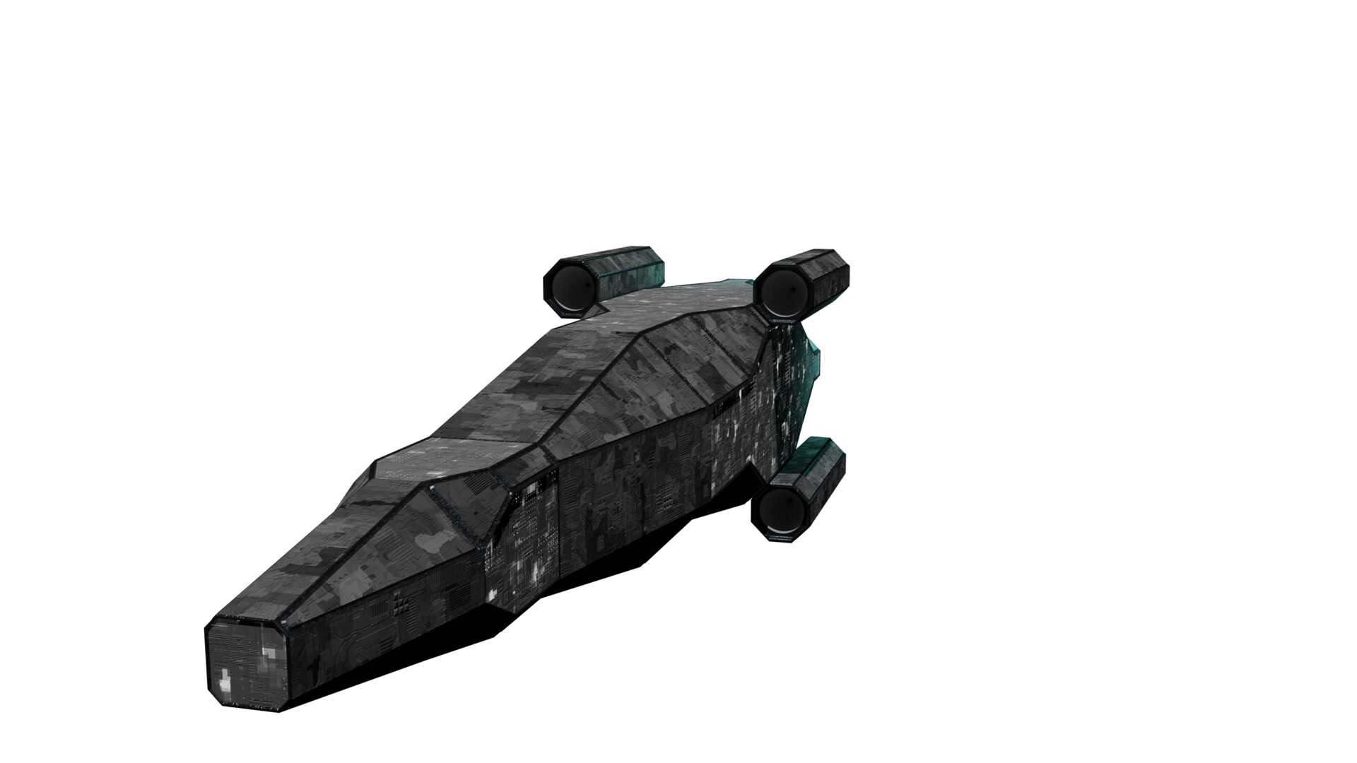 Ryuukei Akavai - Generic Tower Spaceship 1