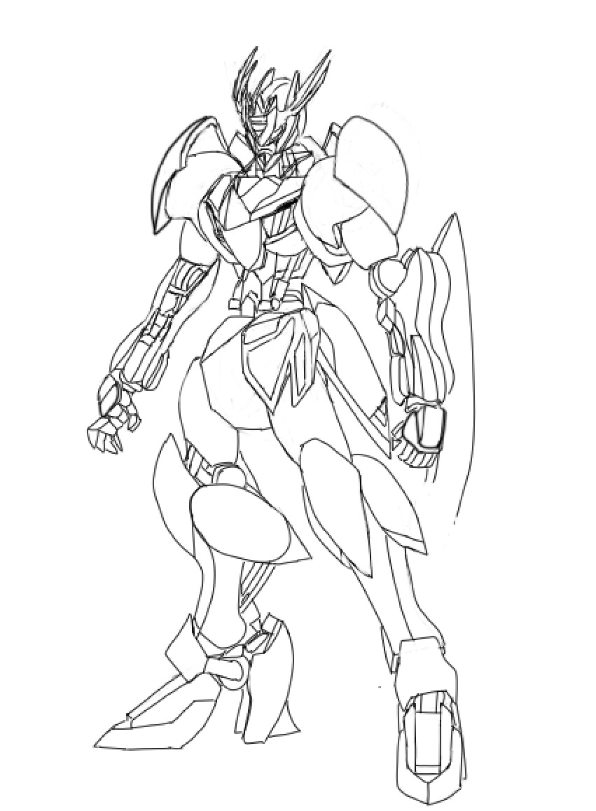 gundam barbatos coloring pages