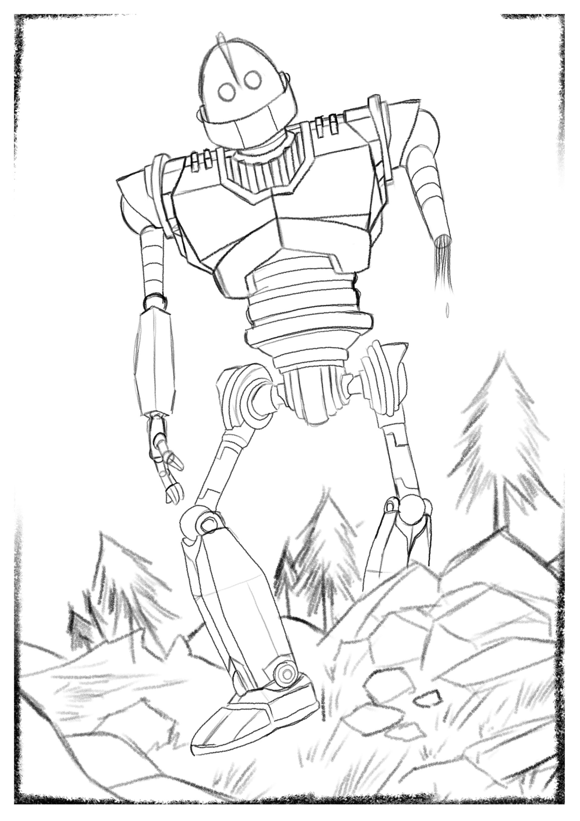 iron giant coloring pages