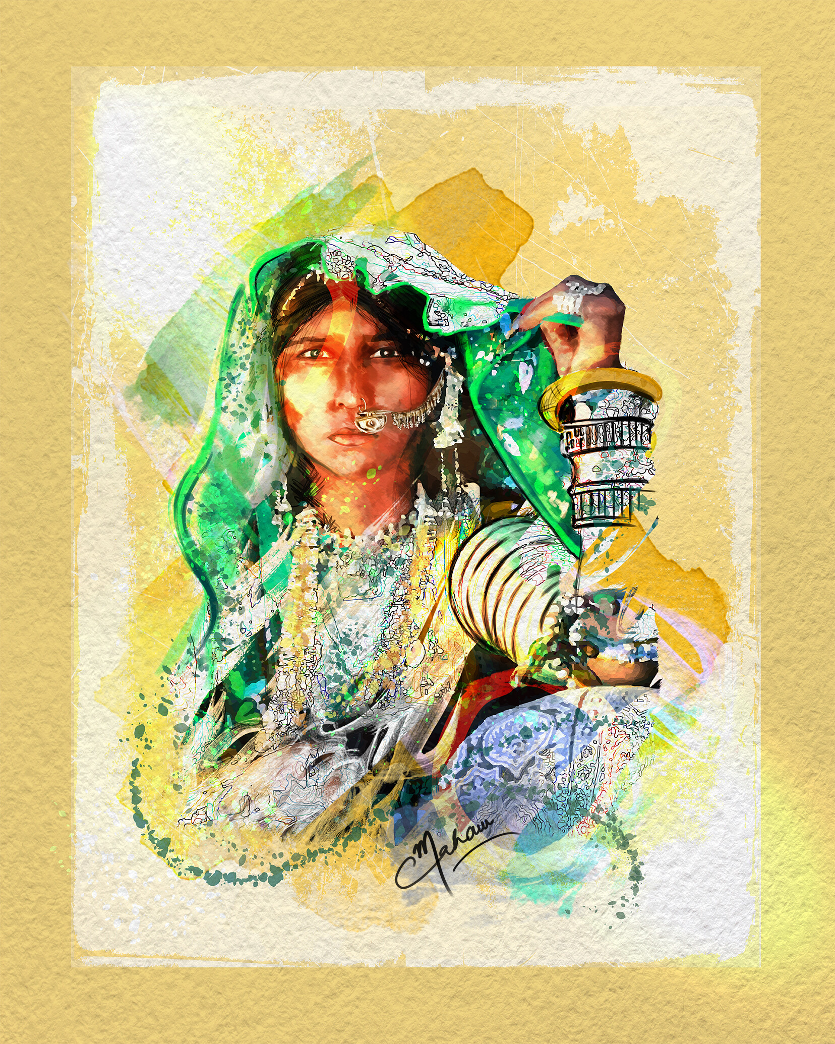 ArtStation - Sindhi Woman