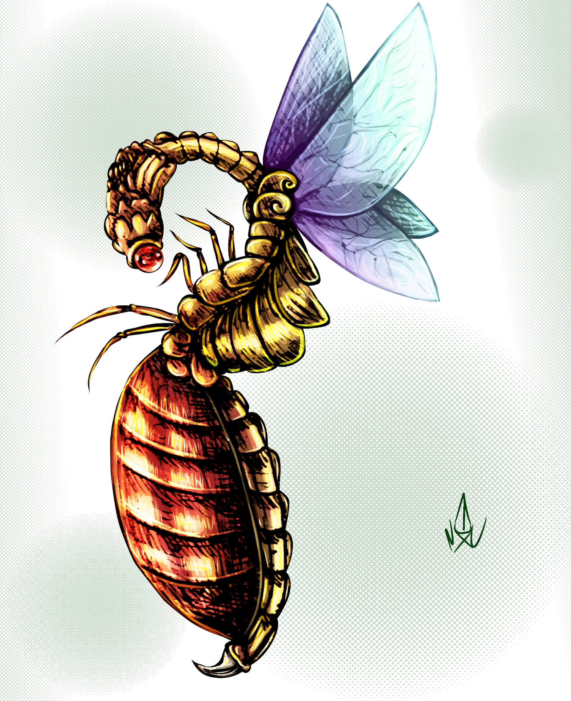 ArtStation - larva mutante