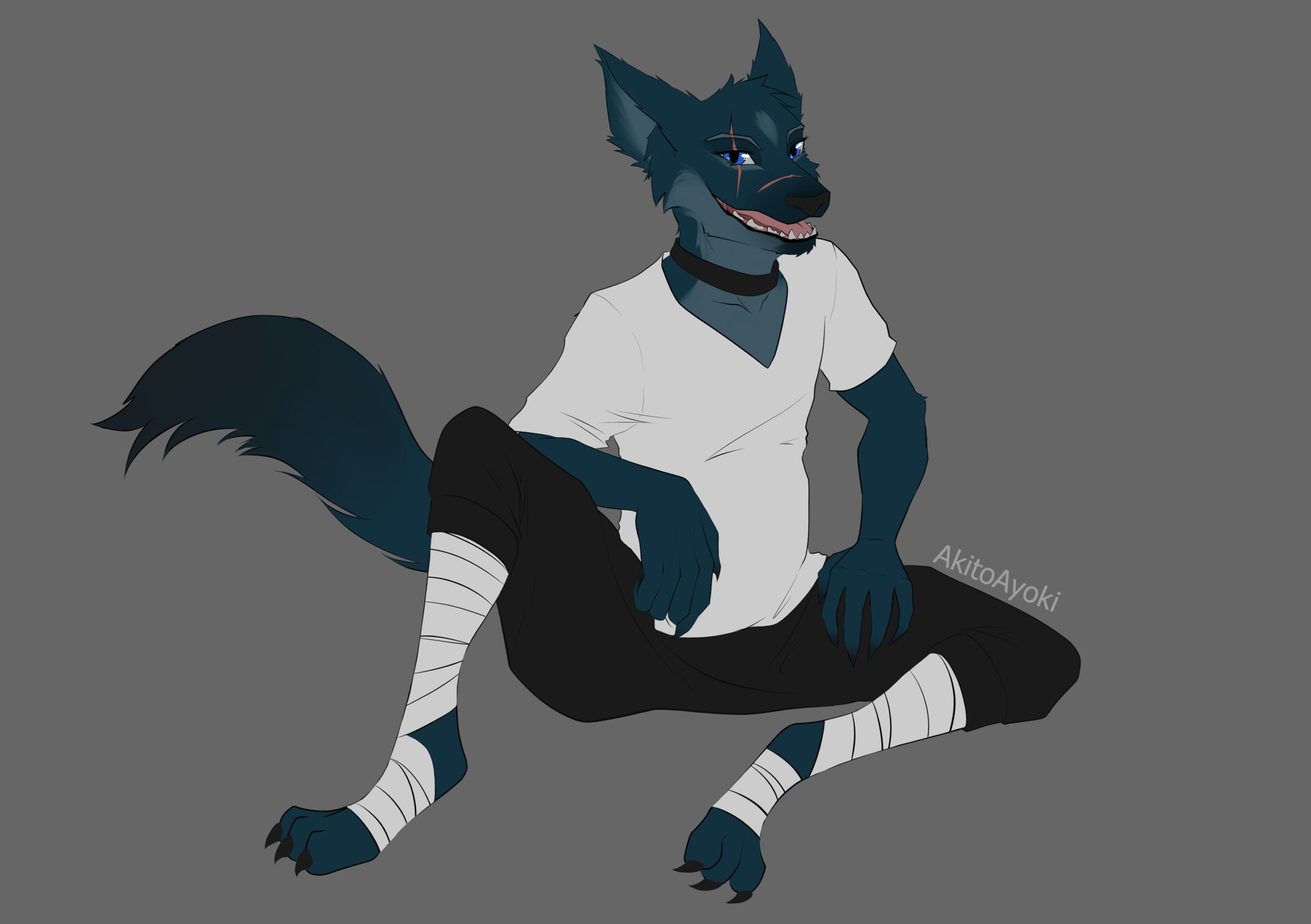 ArtStation - Furry, blue dog