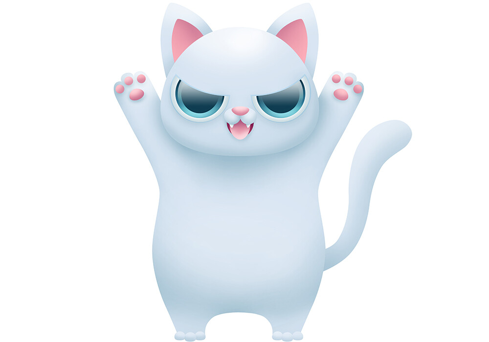 ArtStation - Angry cat