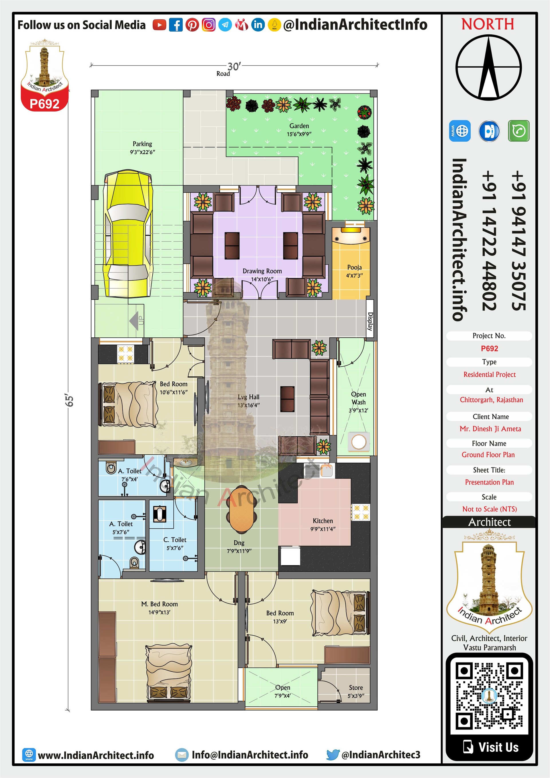 Indian Architect Info - P692 Mr. Dinesh Ji Ameta @ Chittorgarh ...