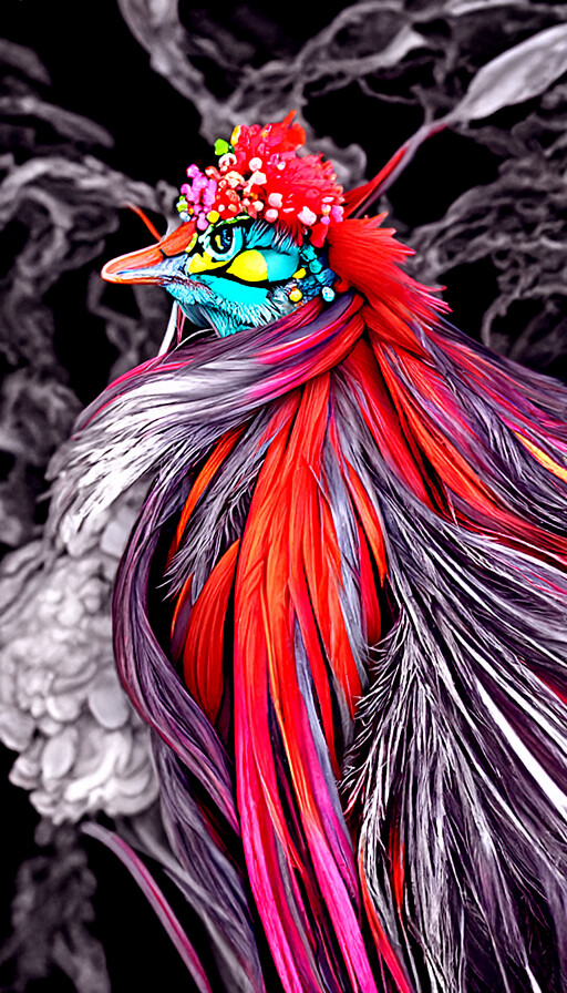 ArtStation - Colourful Bird Portrait