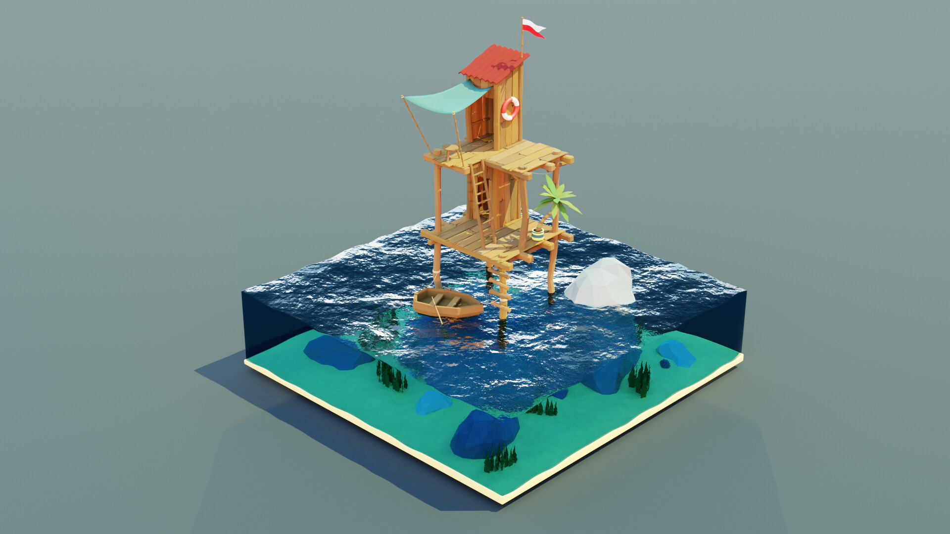 ArtStation - Ocean Outpost