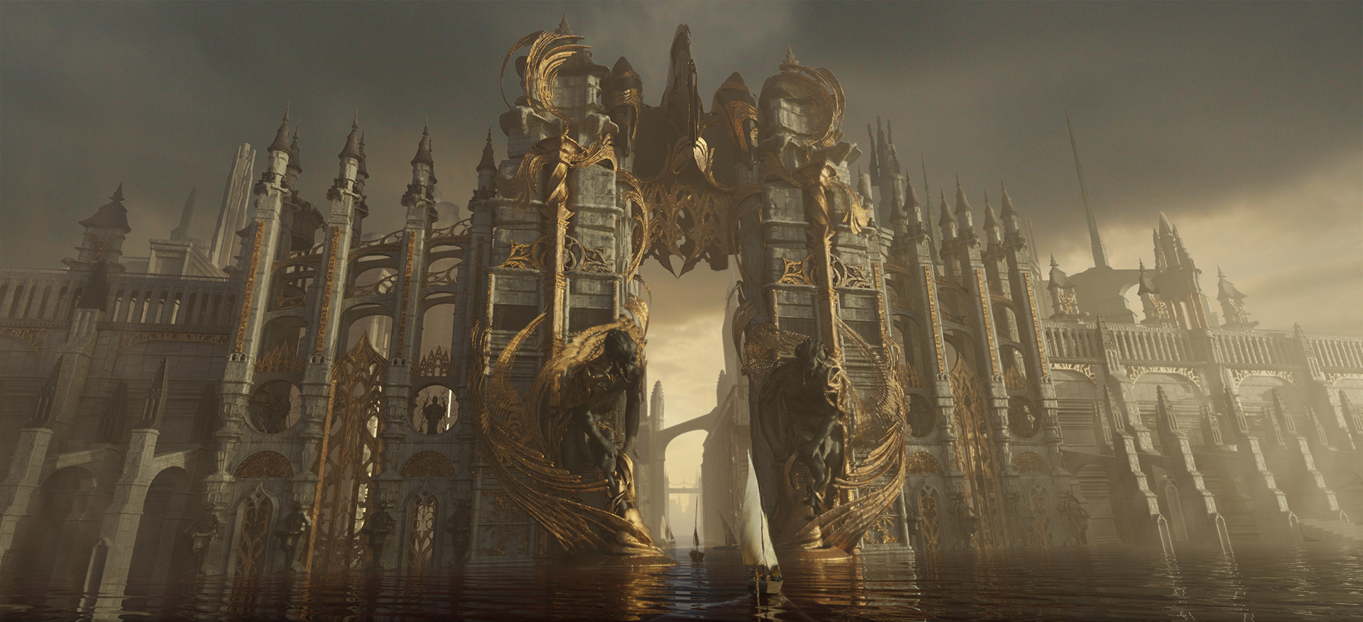 City Entrance by Ivan Vujovic (Graknaz) : r/ImaginaryArchitecture