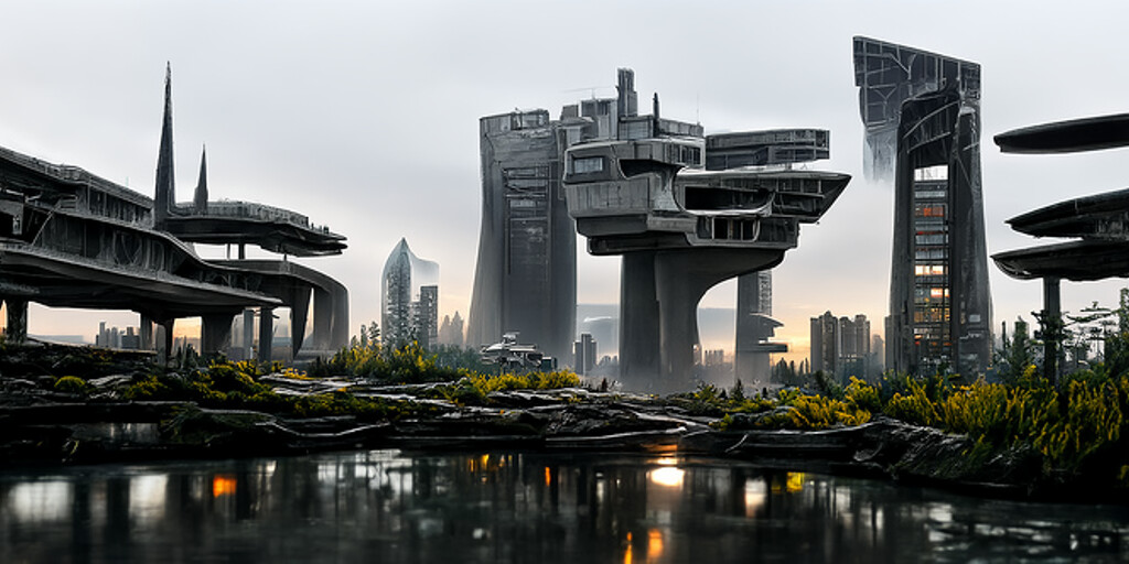 ArtStation - Cityscape Architecture Experiments 003 - Disco Diffusion AI