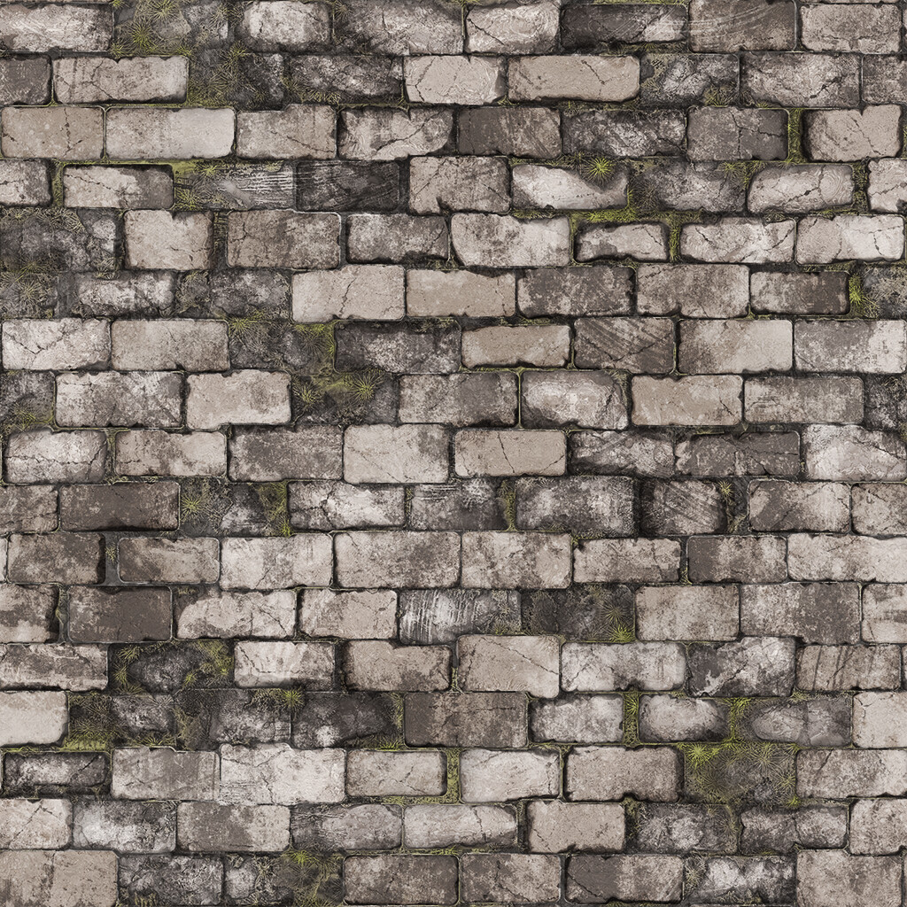 ArtStation - Stone Wall Seamless