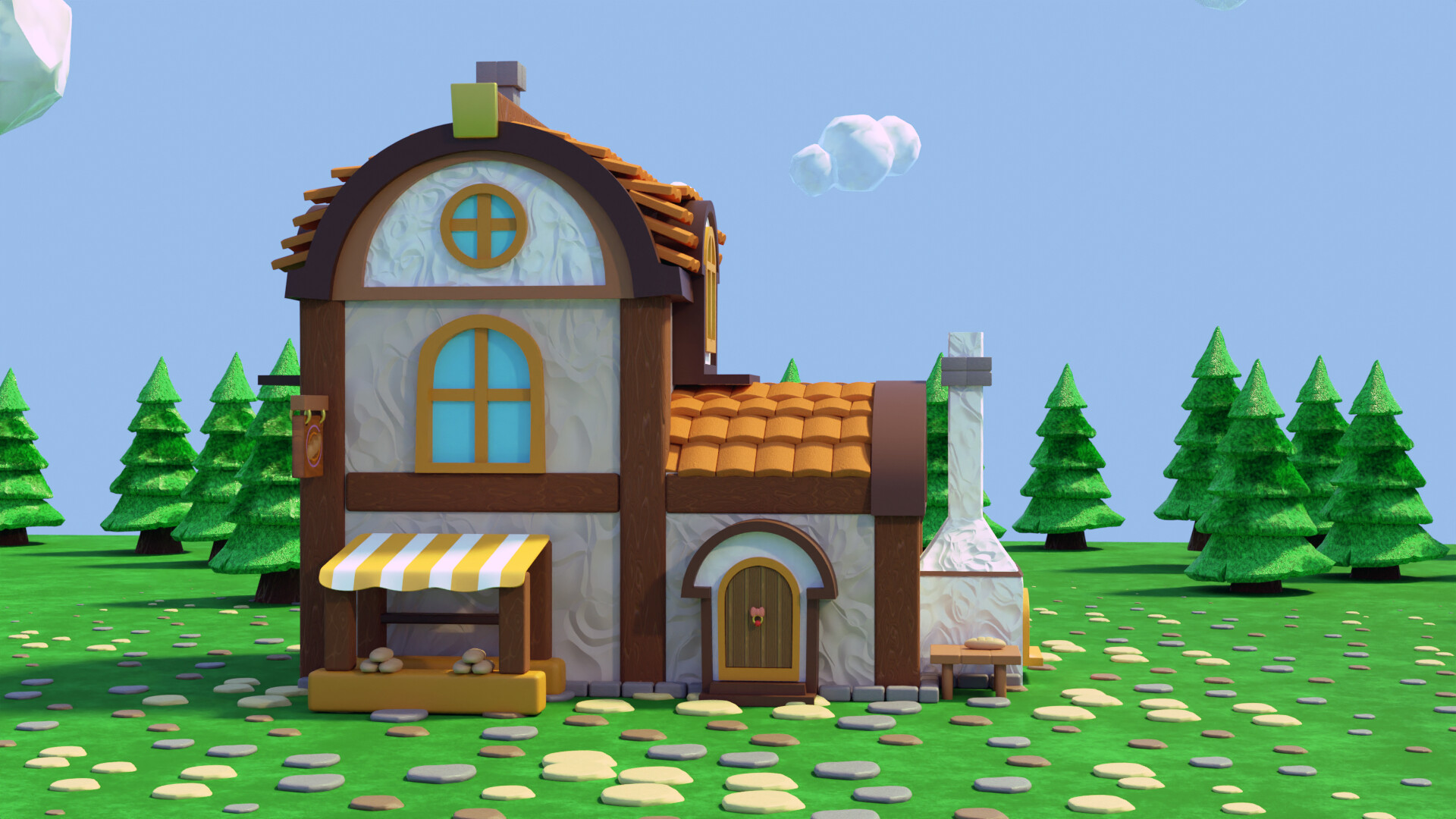 ArtStation - Panadería -- Bakery house