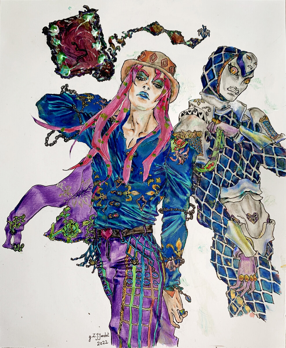 ArtStation - JoJo's Bizarre Adventure fanart - Diavolo & King Crimson