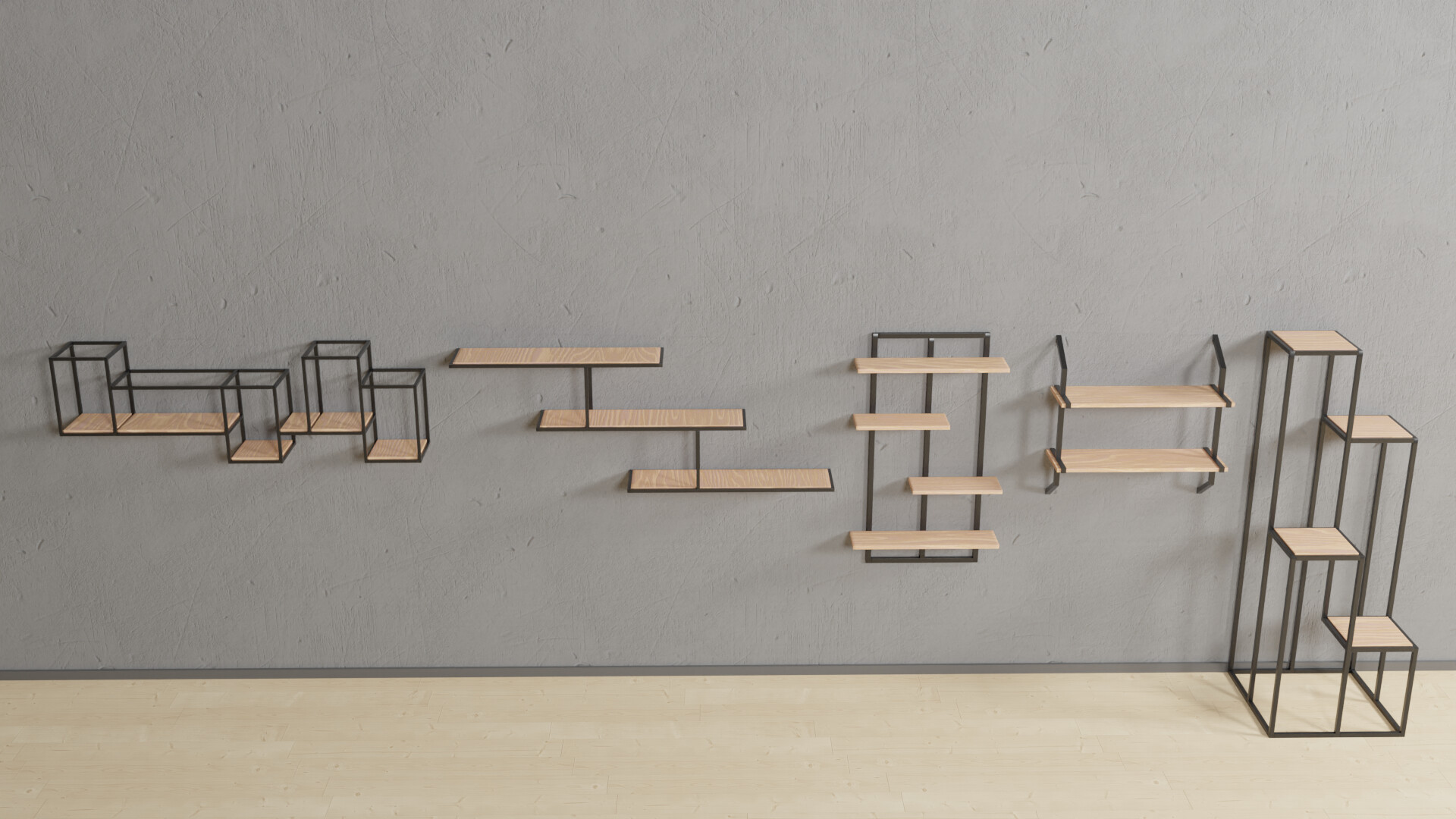 ArtStation - Modern LOFT Shelf