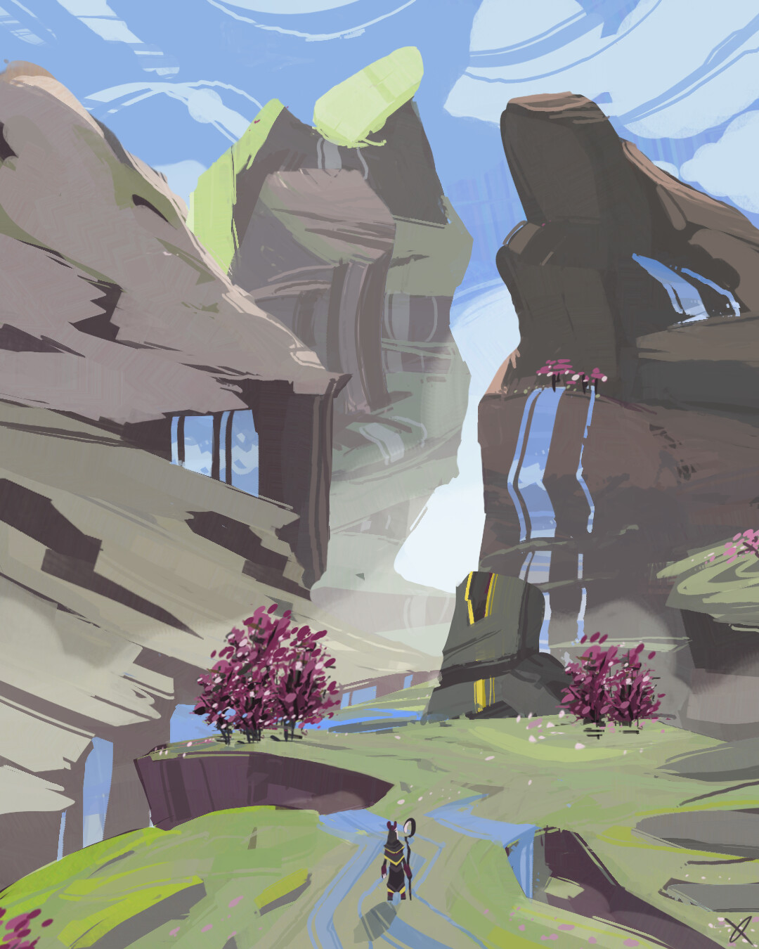 ArtStation - Waterfall's Shrine