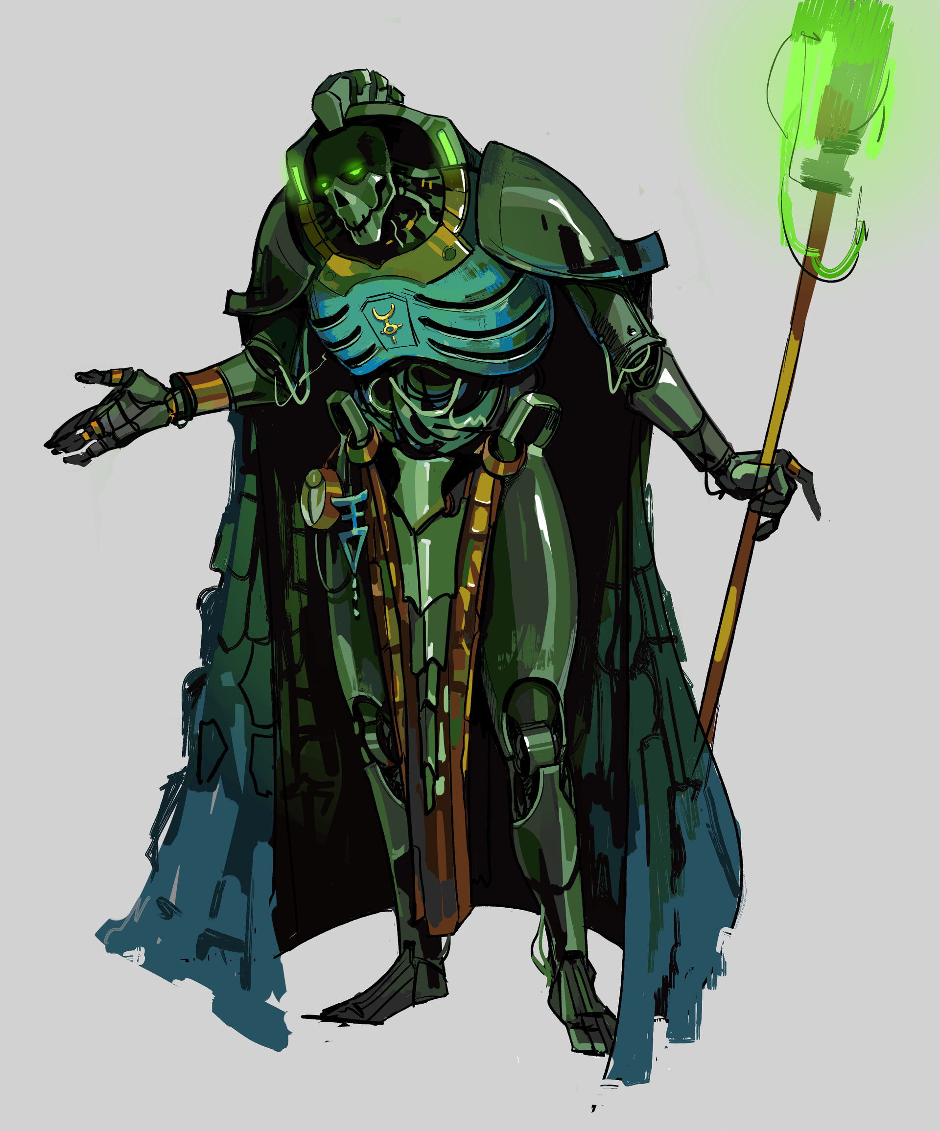 ArtStation - Trazyn & Orikan fan-art