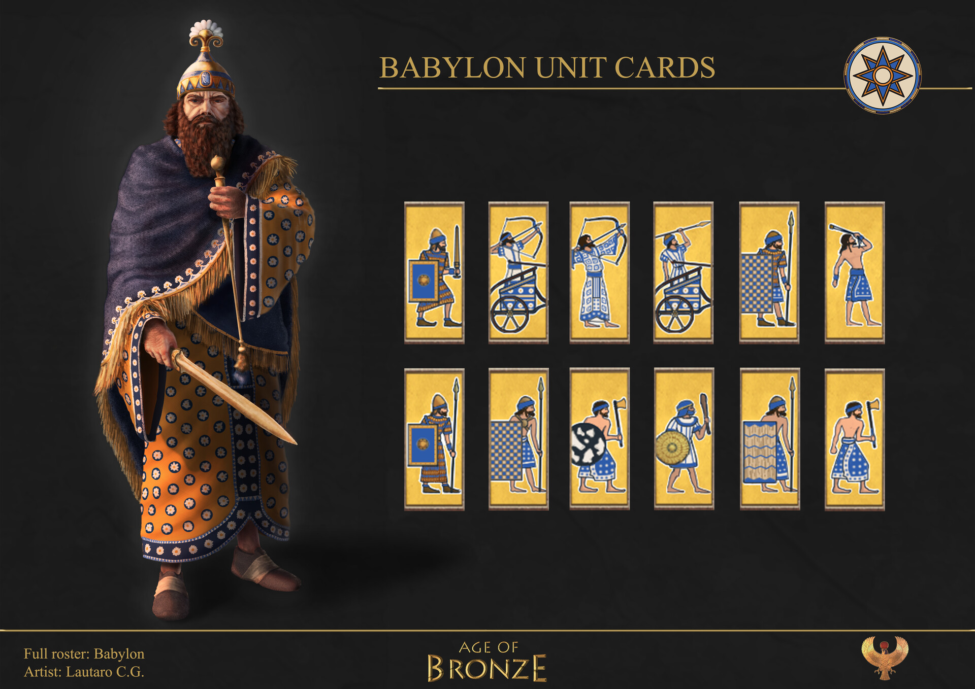 ArtStation - Babylon - Unit Cards and Faction Leader