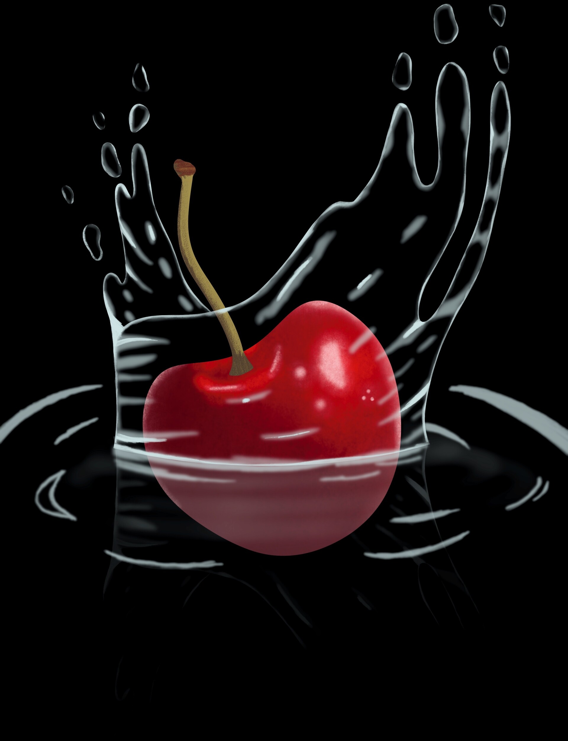 ArtStation - Cherry splash