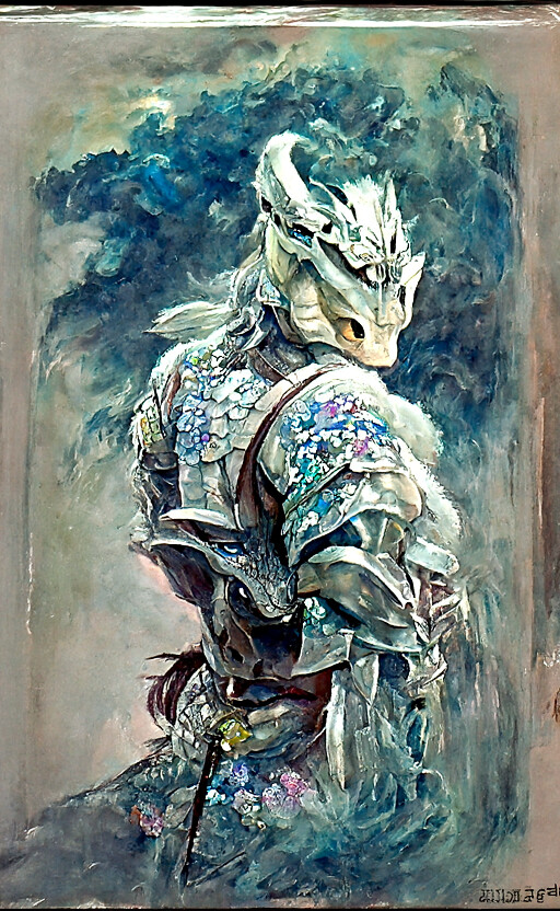 ArtStation - Silver Dragonborn Knight