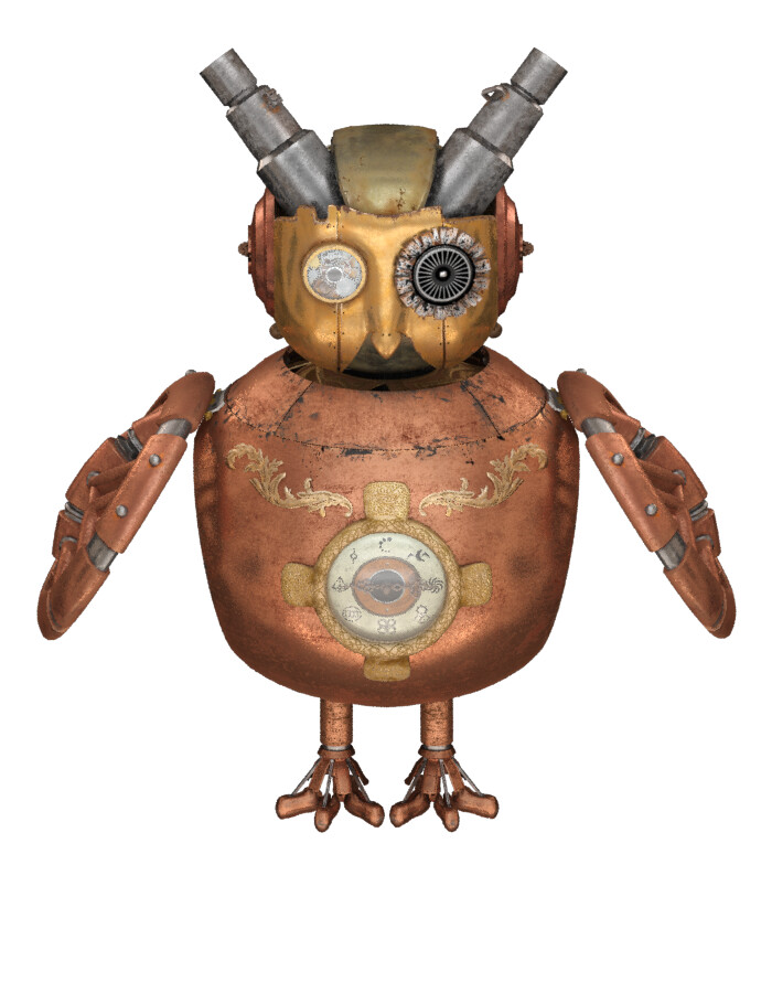 ArtStation - Concept art of Otis the automaton owl