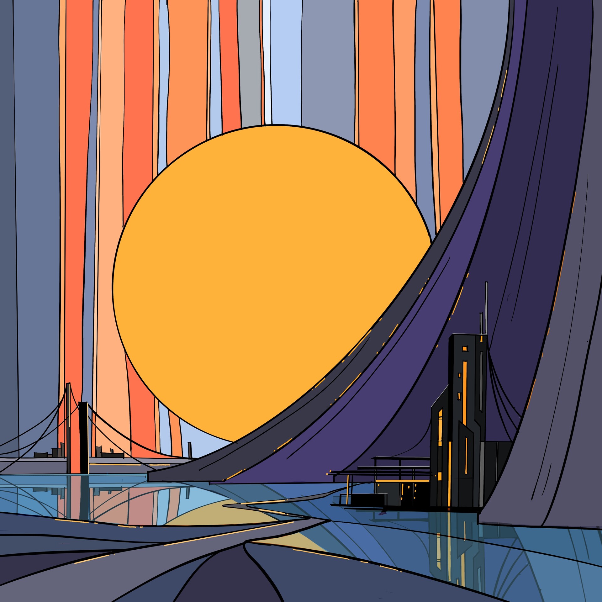 ArtStation - Sci fi environment design digital illustration