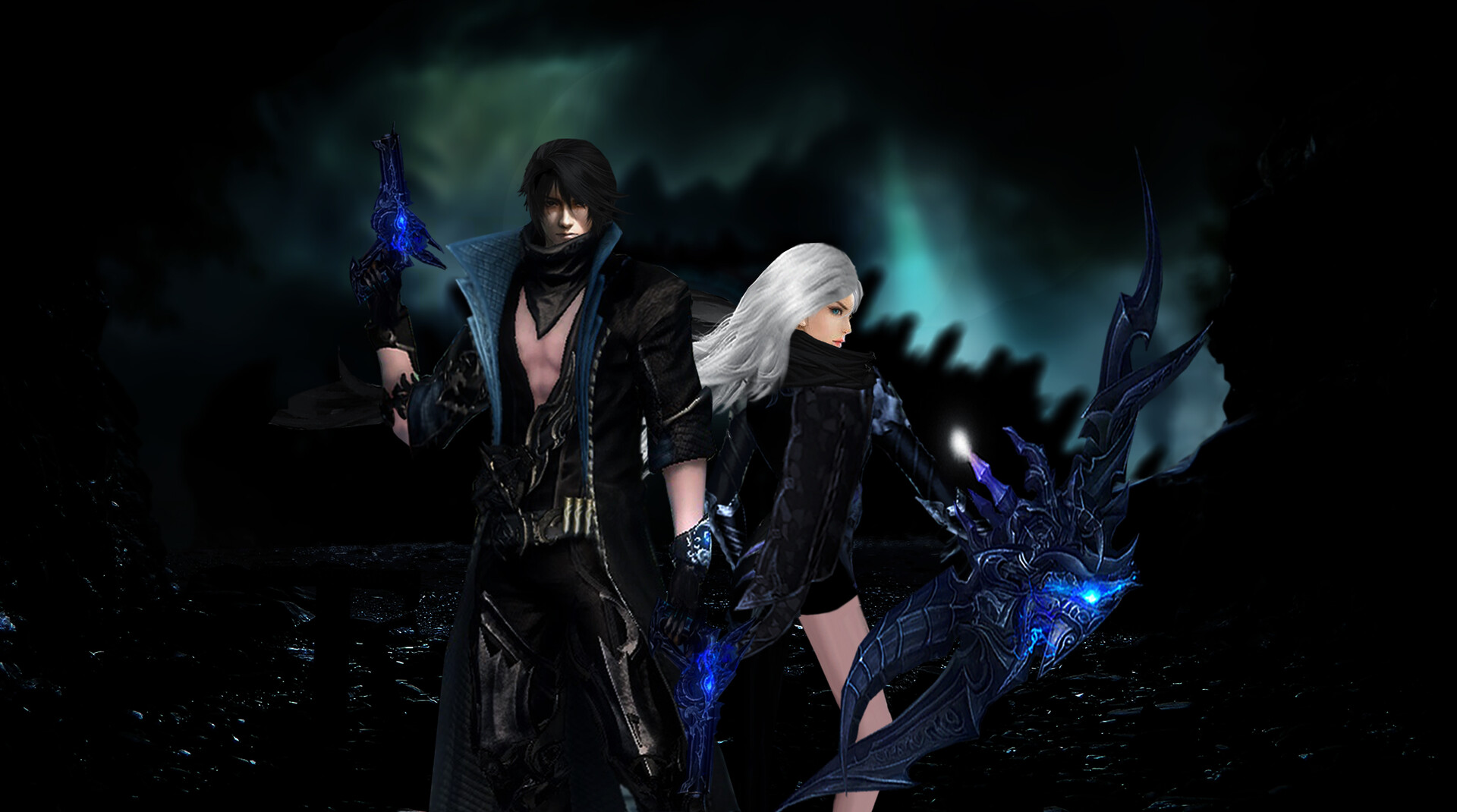 ArtStation - Armeid (Ranger) and Arsaid (Gunner), Aion Photoshop