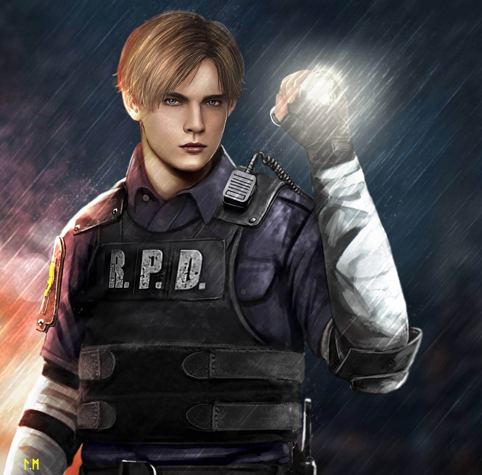 Mel Any - Resident Evil 2 - Leon Kennedy - Fanart