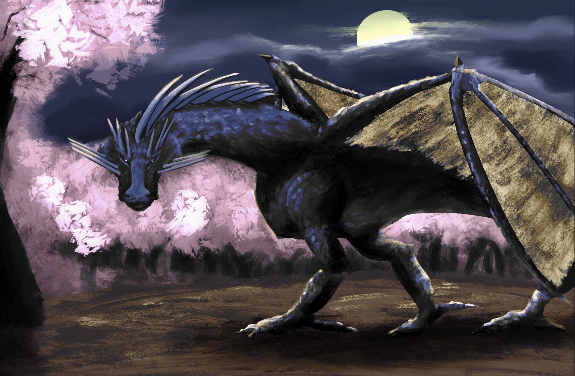 ArtStation - Moon Dragon