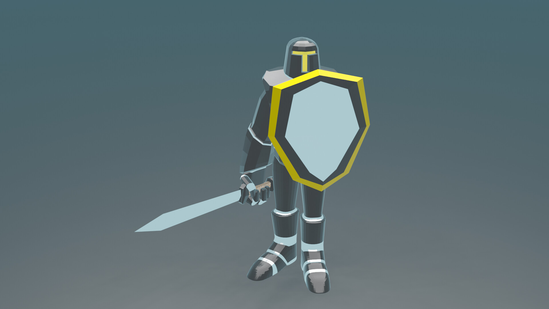 ArtStation - A low poly knight approaches!