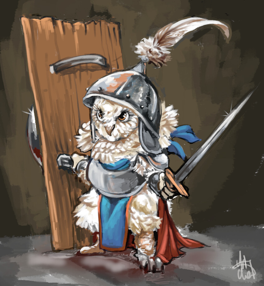ArtStation - Owlin knight-client work