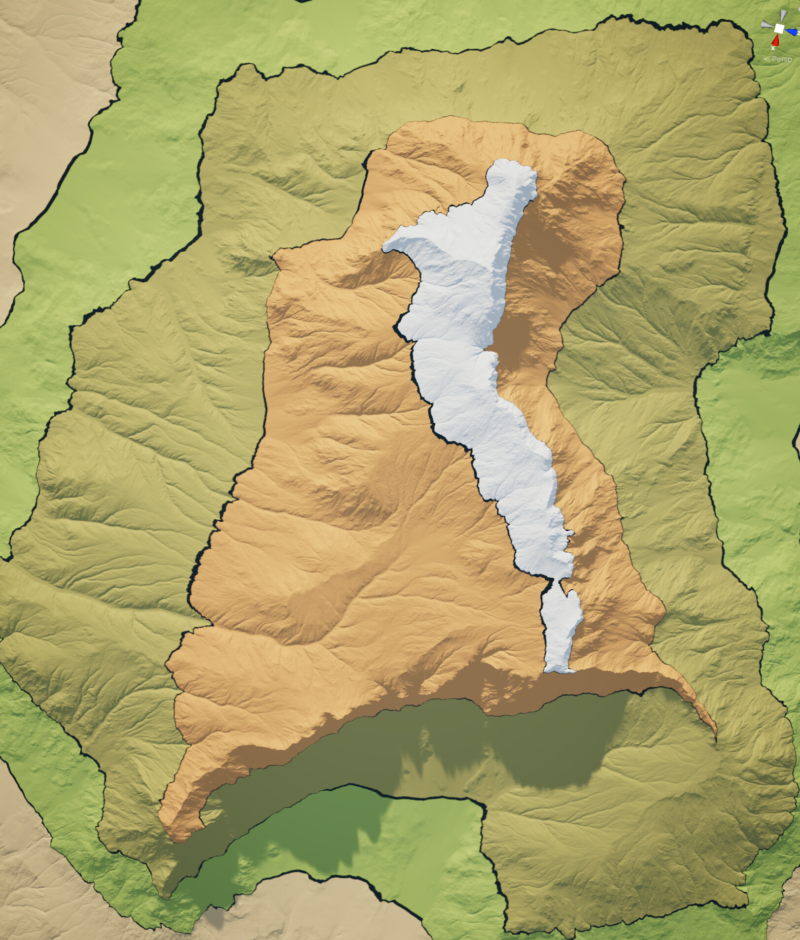 Emrecan Cubukcu - Terrain contour lines, Unity3d