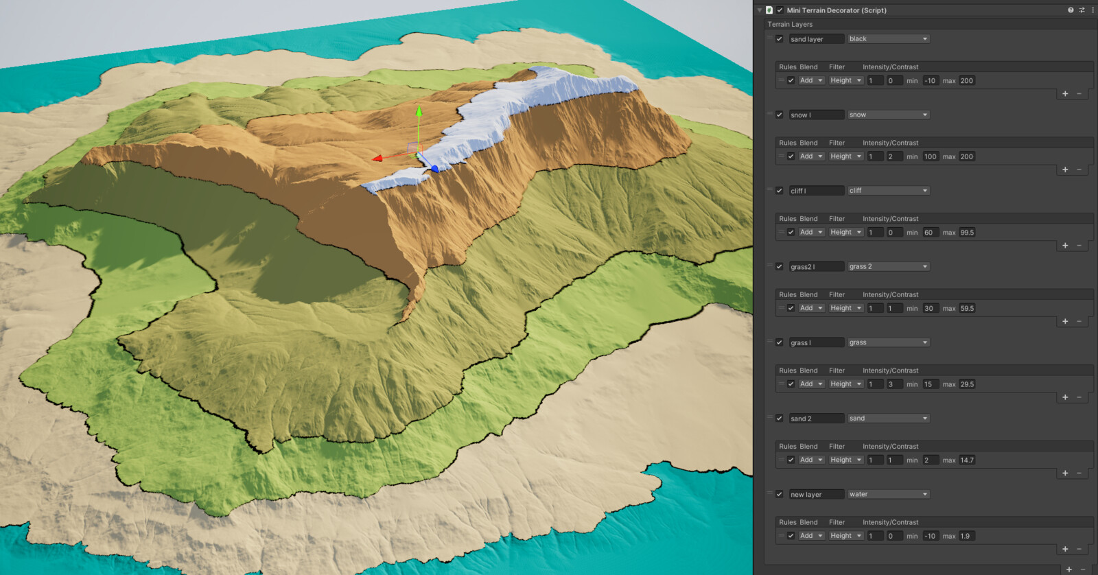 Emrecan Cubukcu - Terrain contour lines, Unity3d