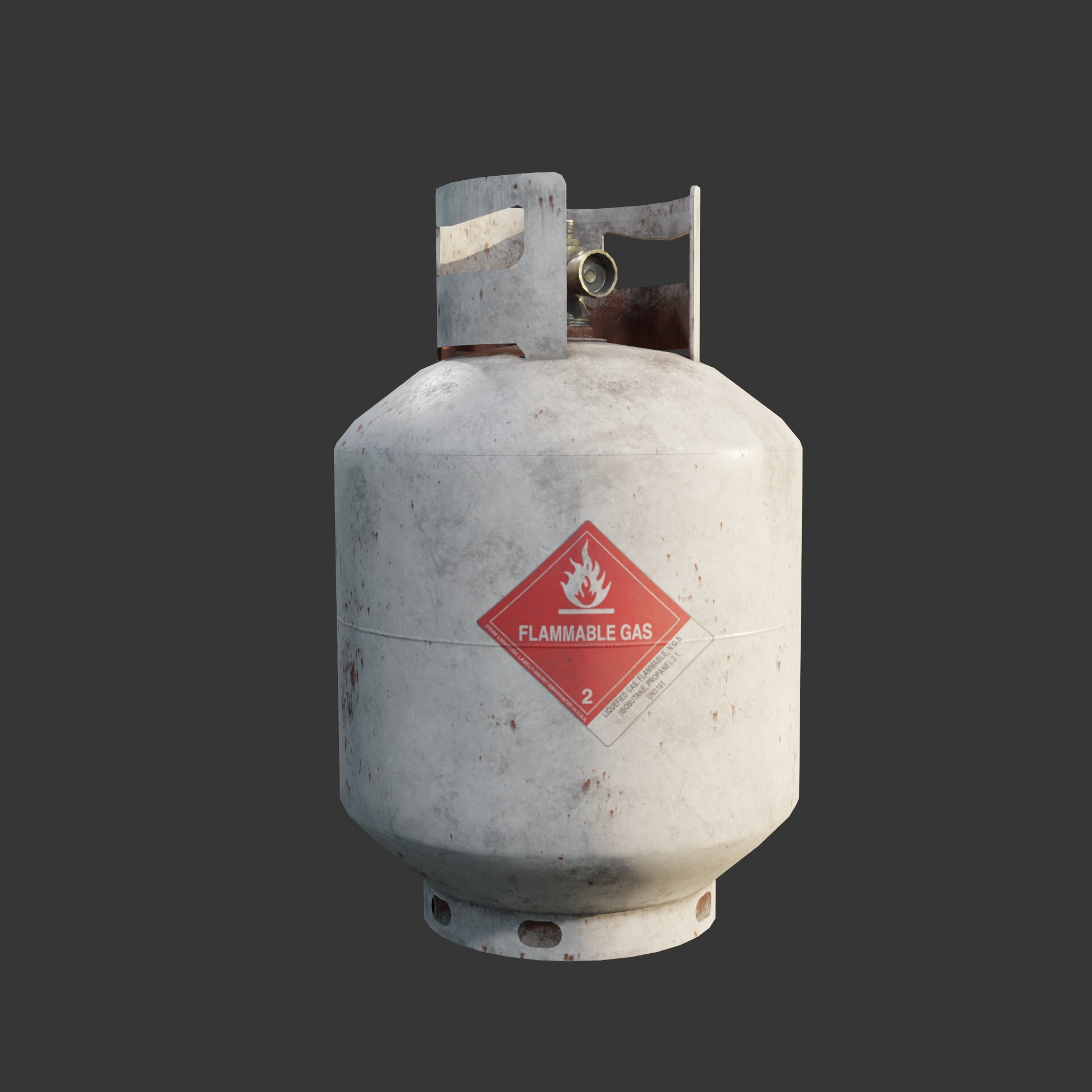 ArtStation - Low poly propane cylinder