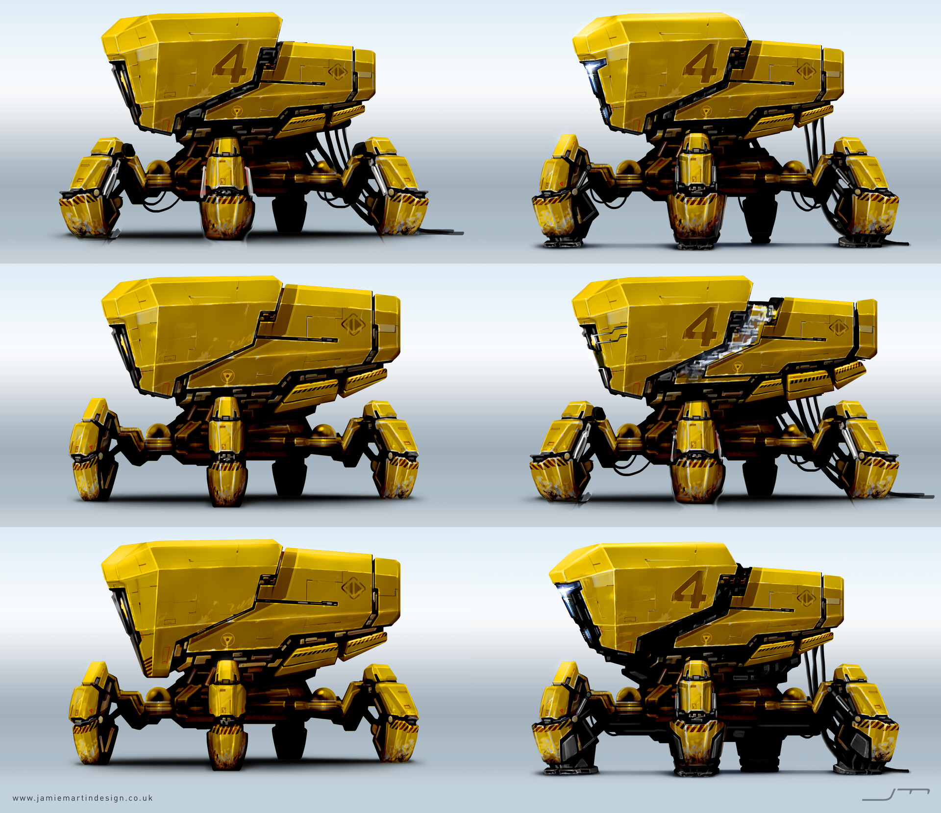 Jamie Martin - Constructor robot, concept art