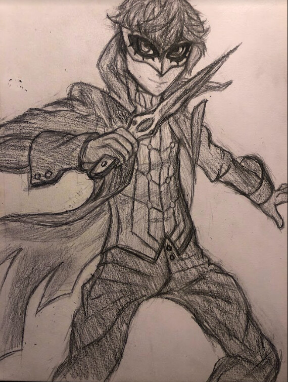 ArtStation - Persona 5 Joker Drawing