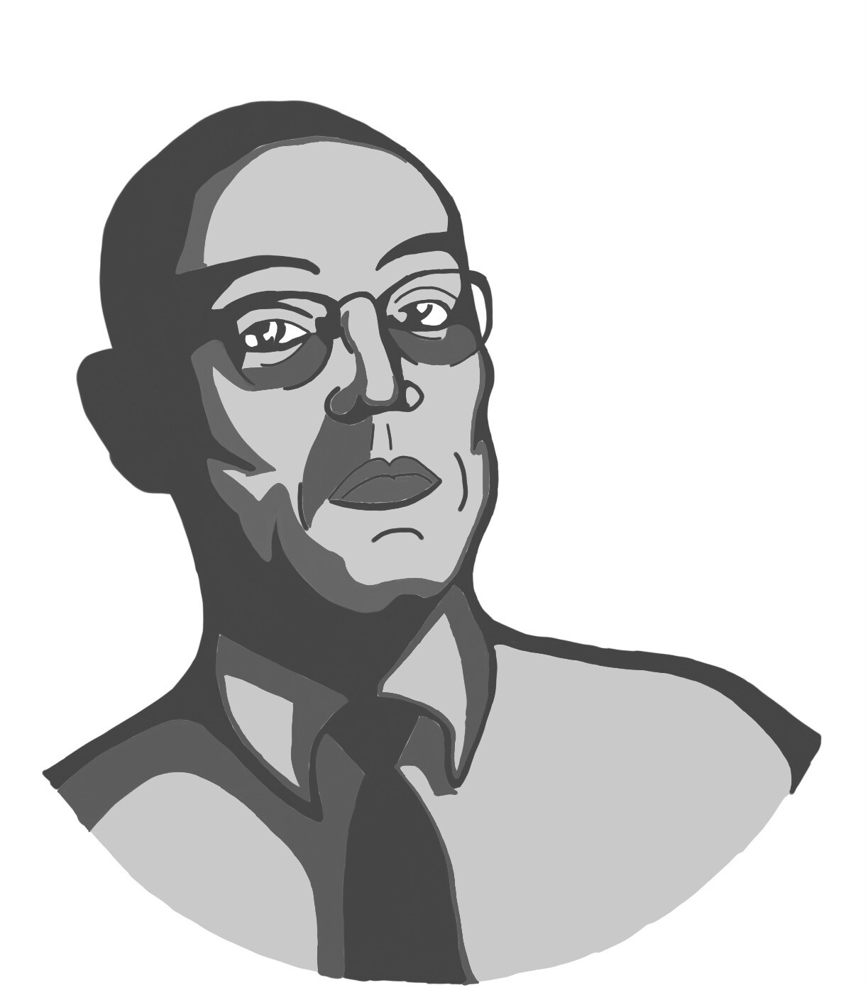 ArtStation - Gus Fring portrait