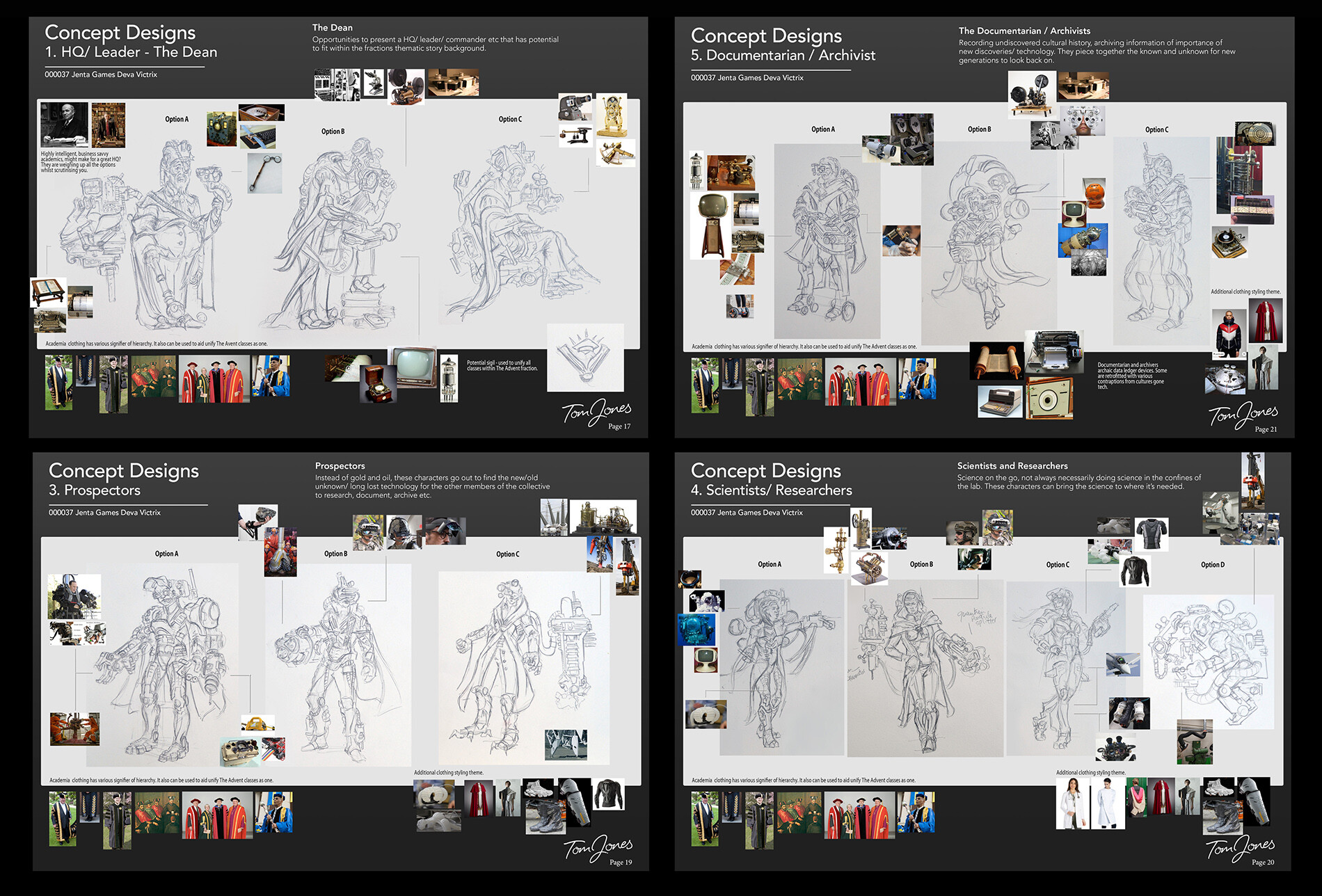 Tom Jones - Deva Victrix: Characters