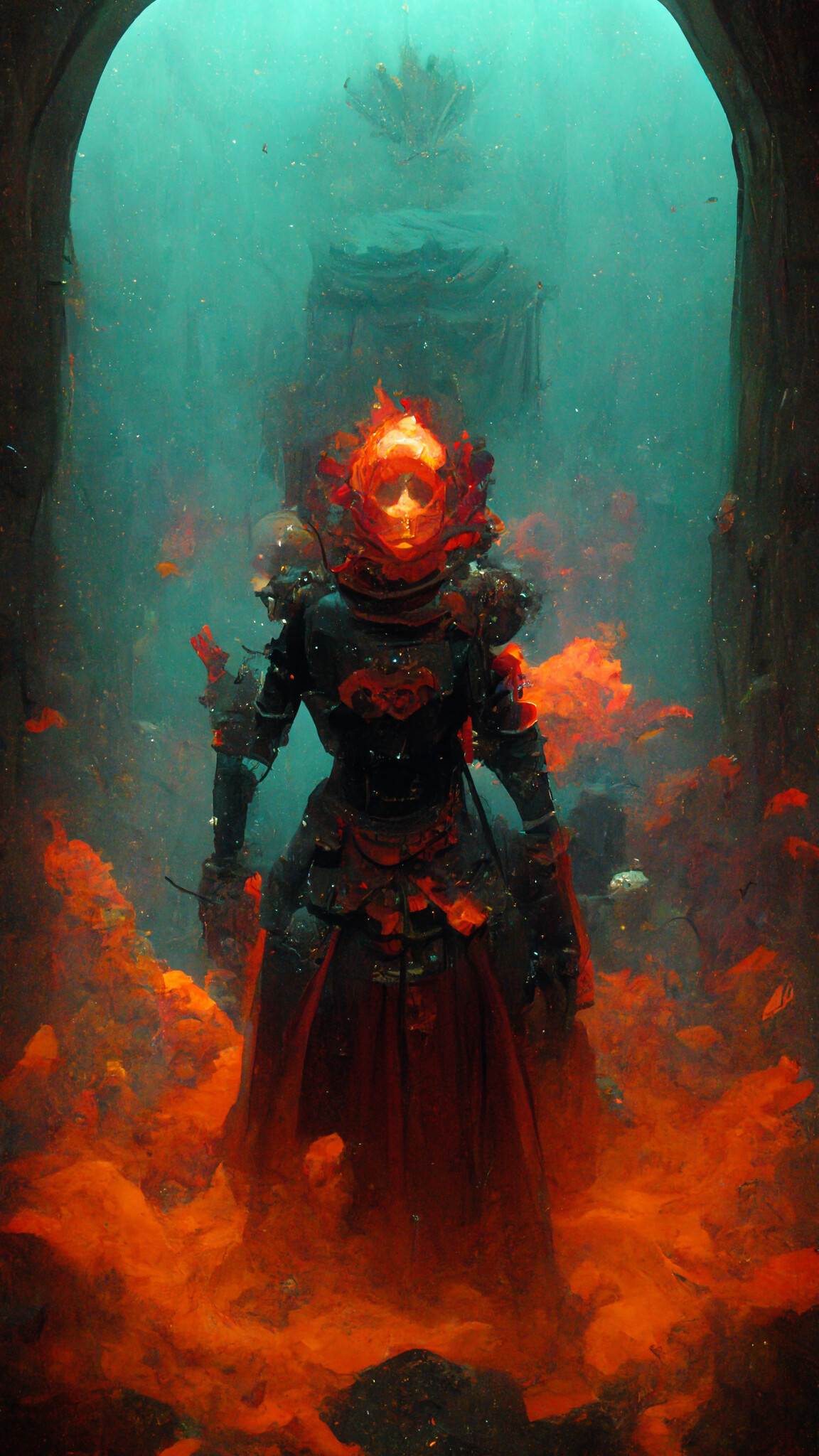 ArtStation - Fire Ganasi in Obsidian Plate