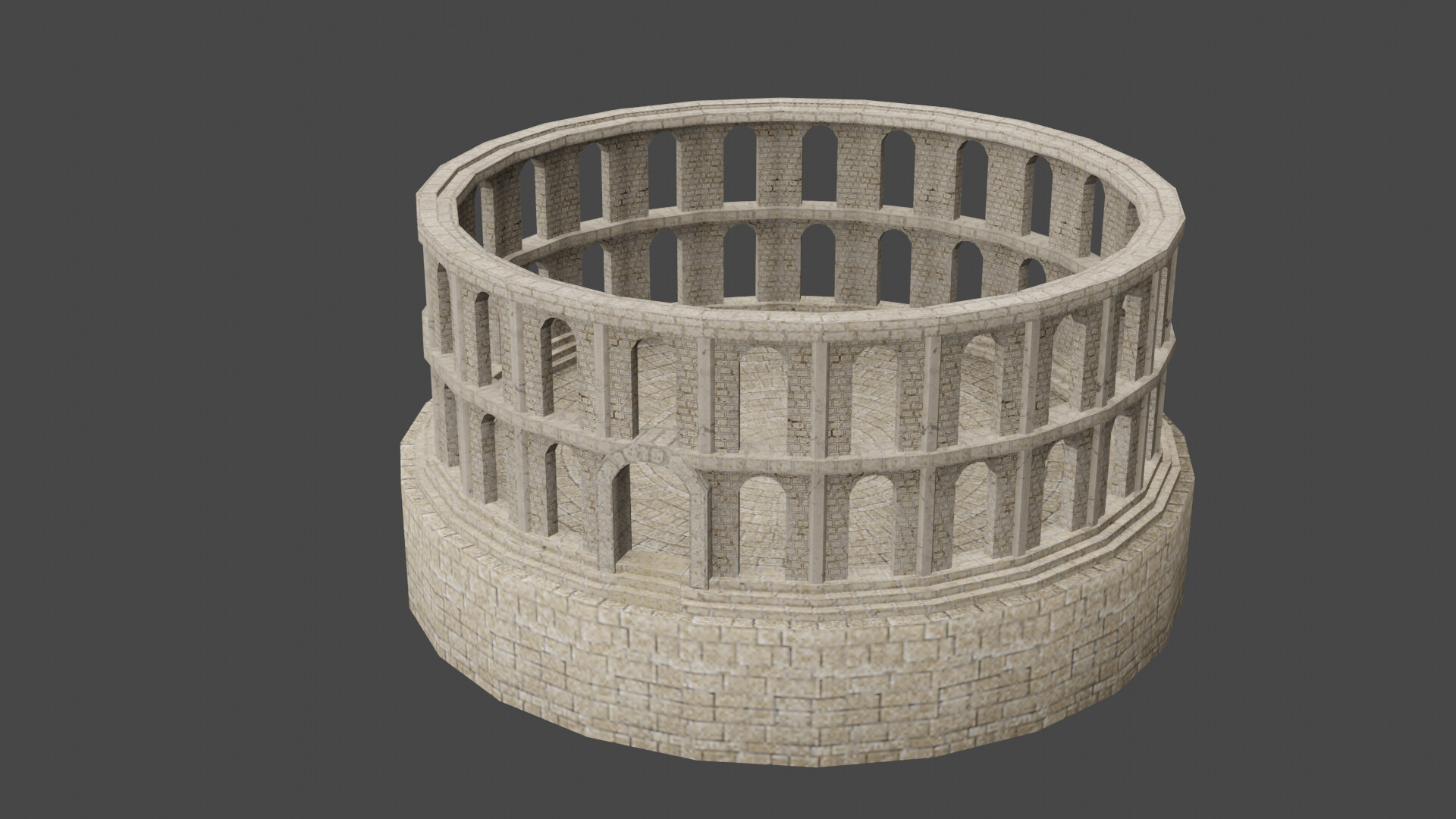 ArtStation - RTS LowPoly Coliseum