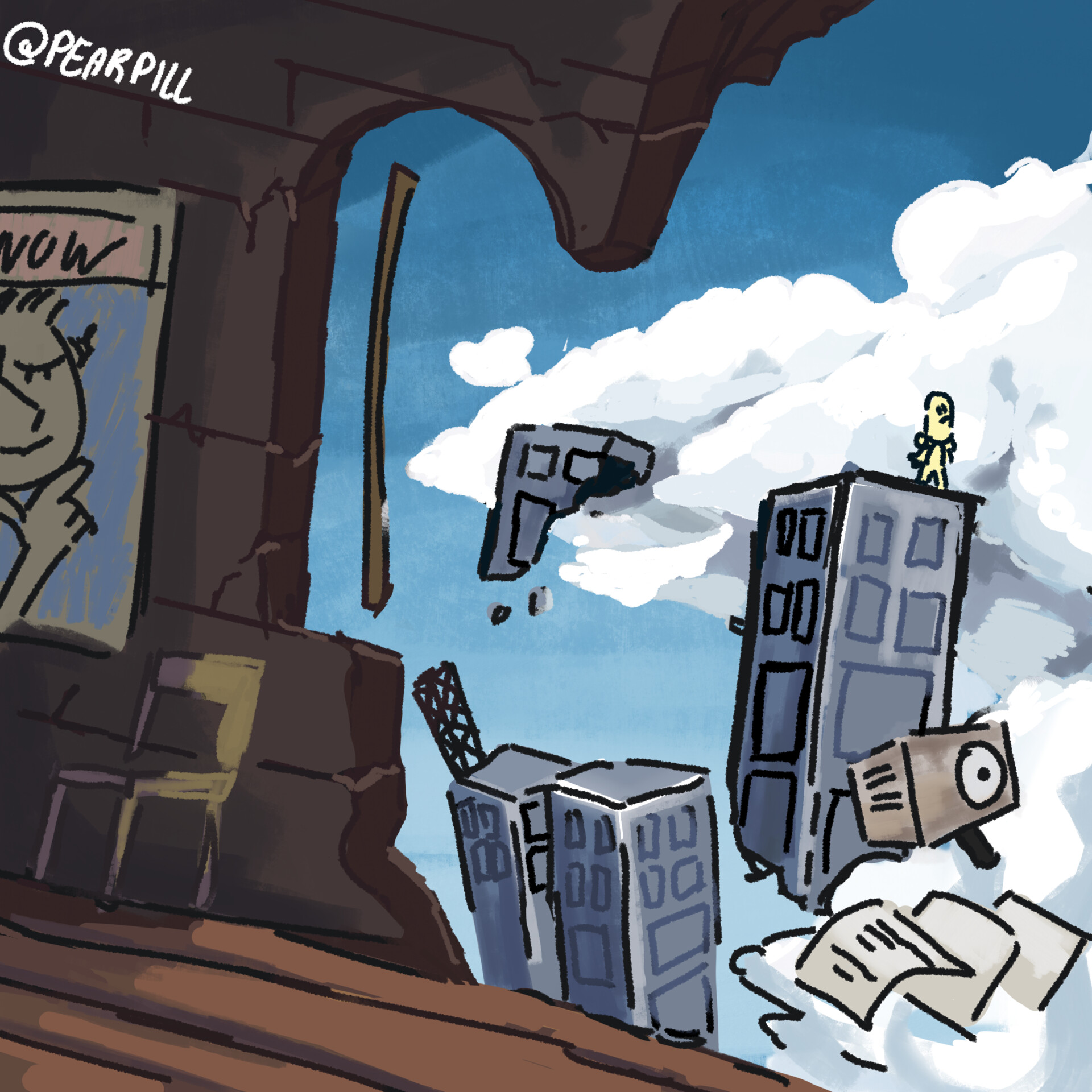 ArtStation - Floating building