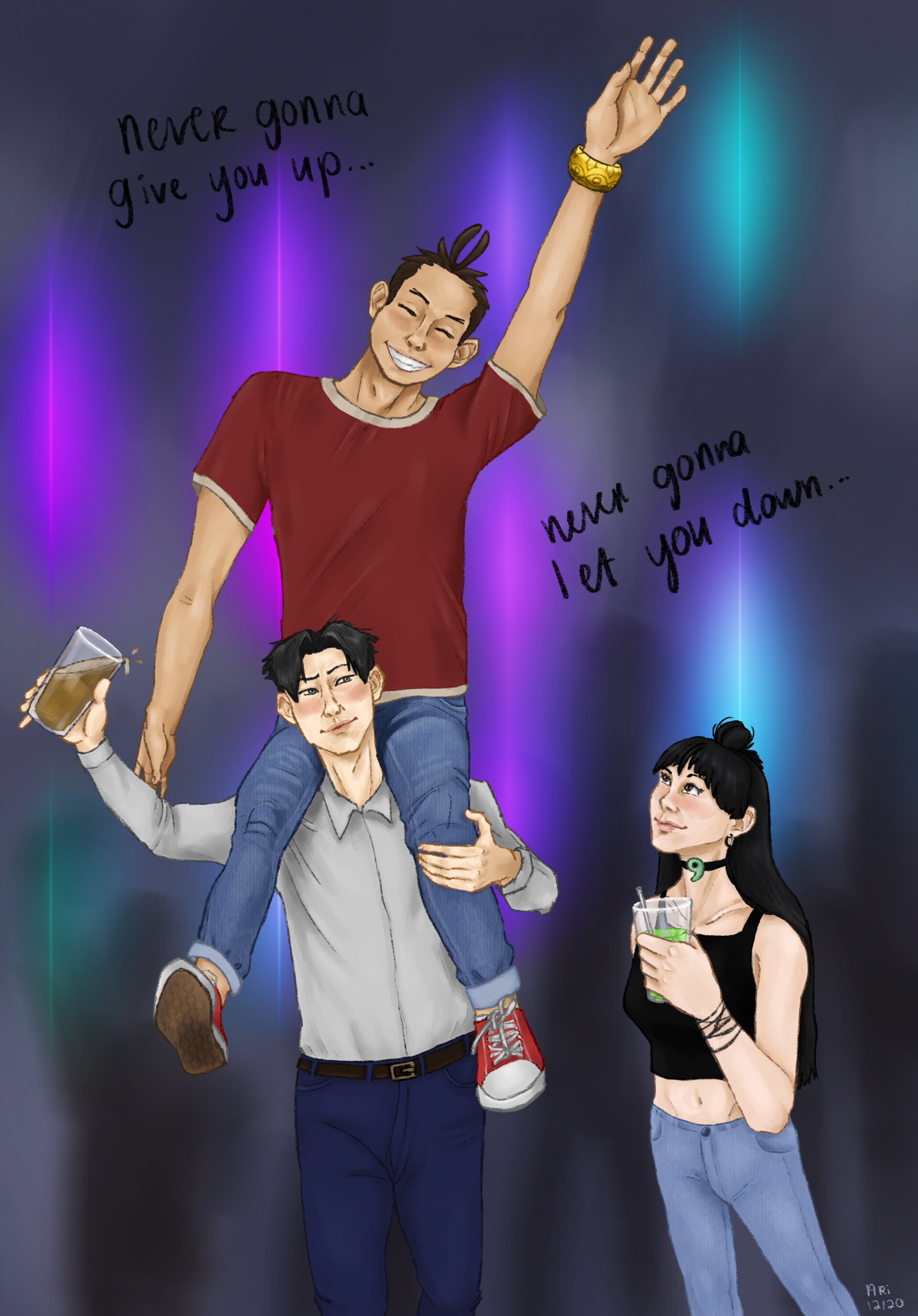 ArtStation - Concert Shenanigans (Ace Attorney Fanart)