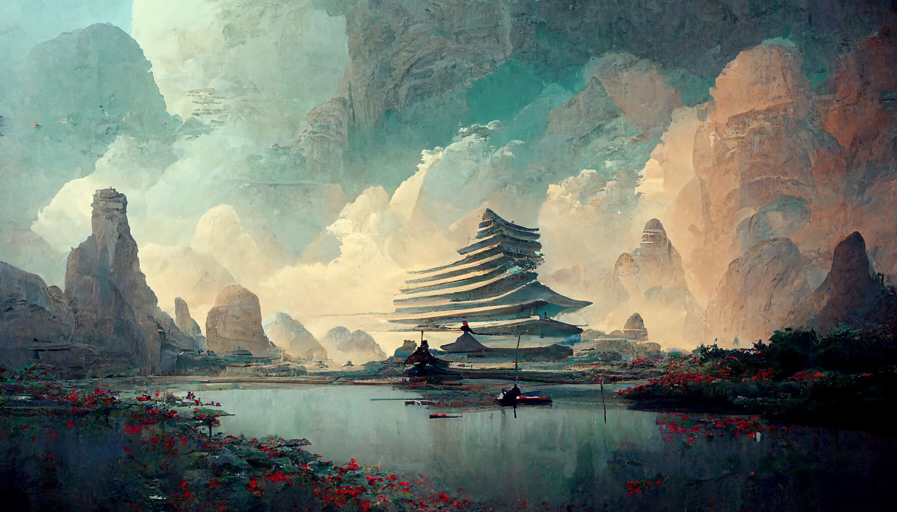 ArtStation - Calm Zen Garden on Venus