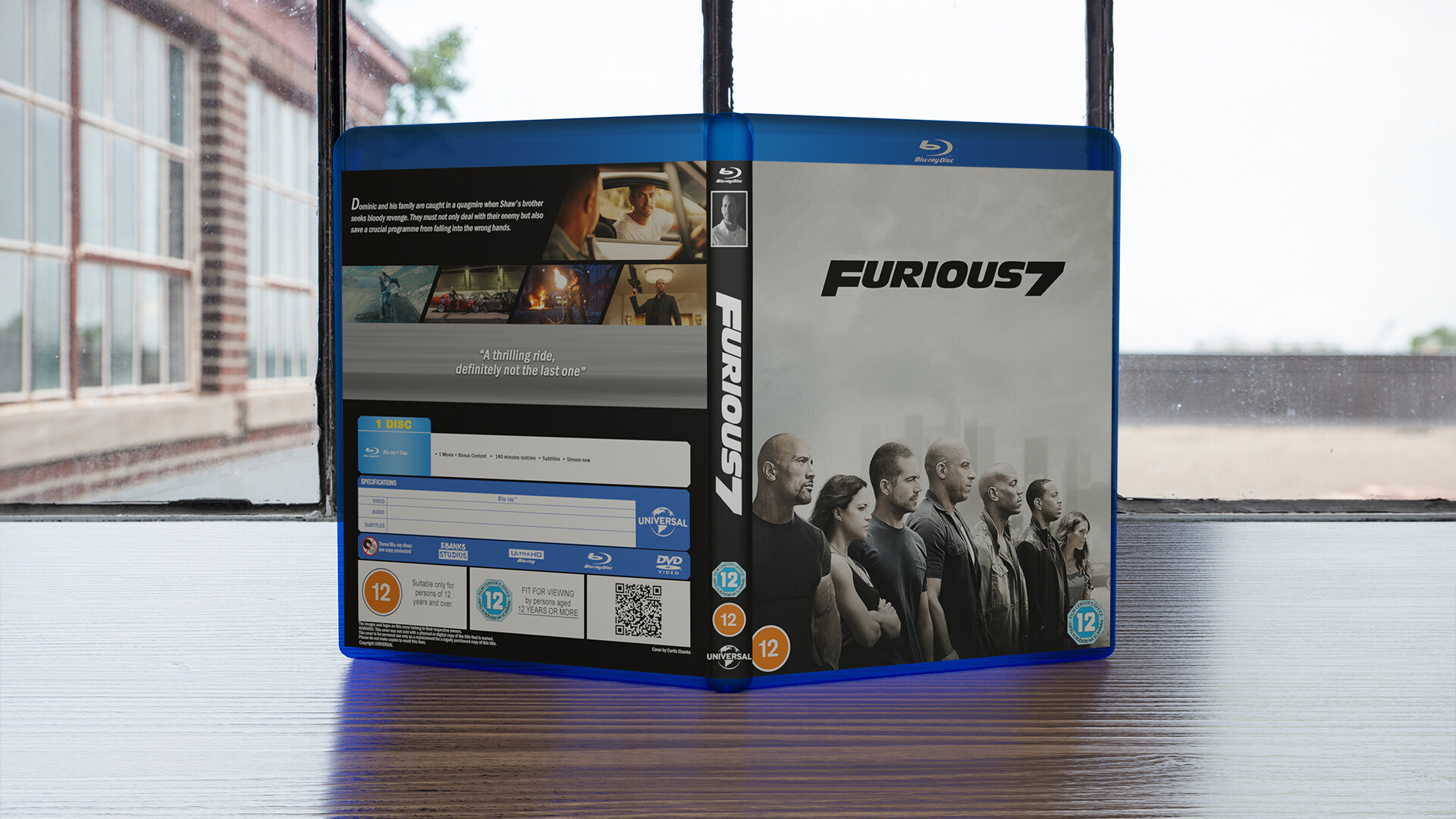 ArtStation - Furious 7 Custom Blu-ray Cover