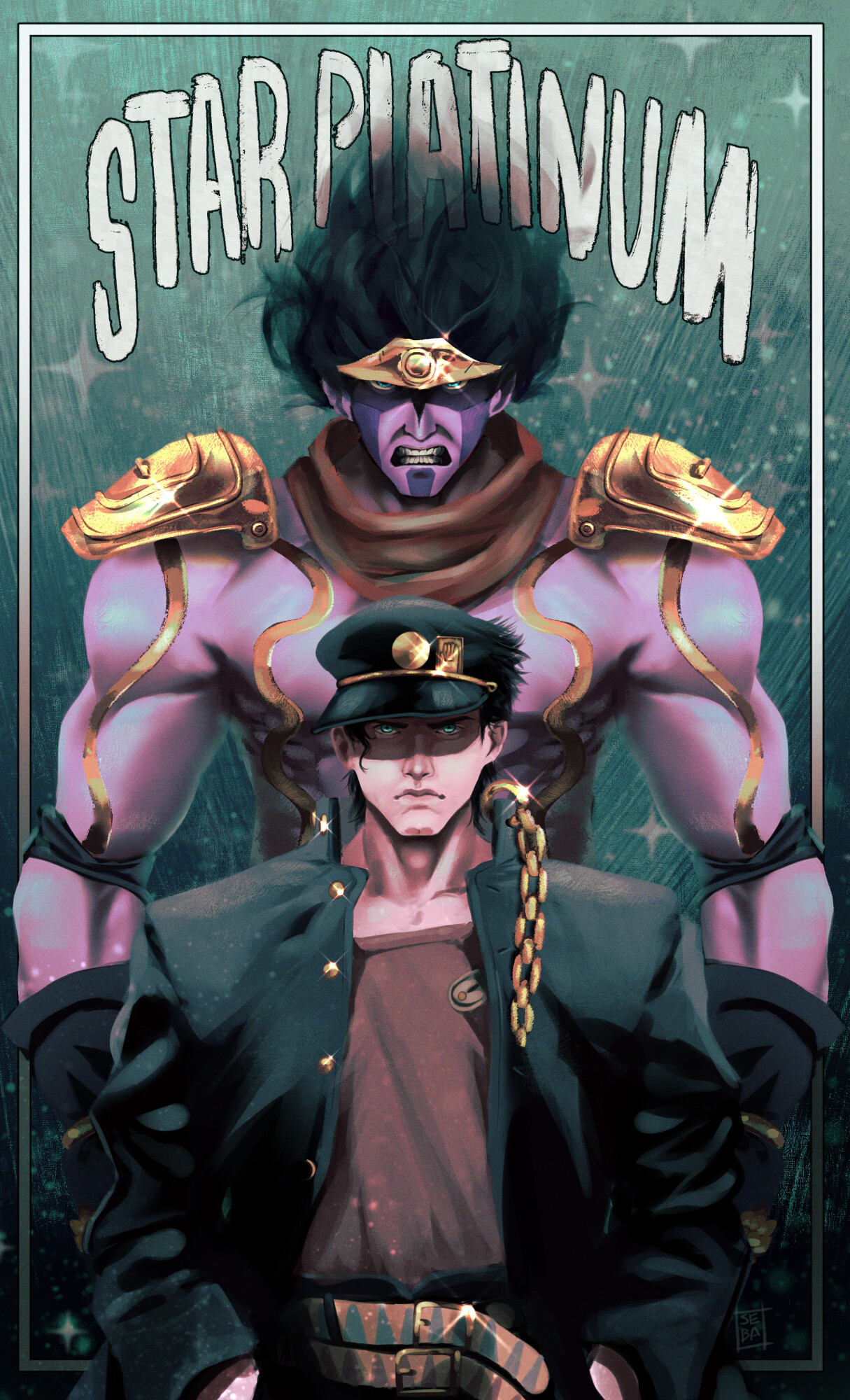 ArtStation - jotaro and star platinum