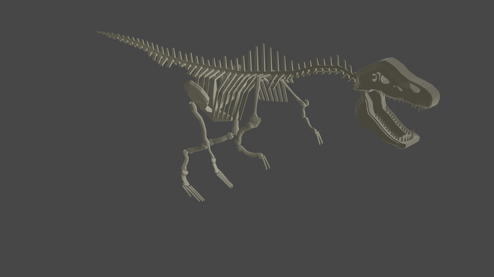 ArtStation - Low poly t-rex