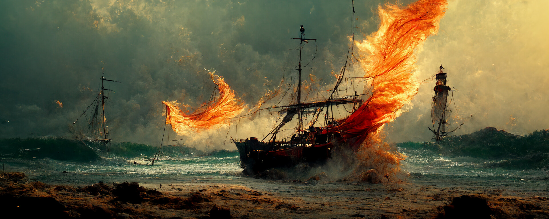 ArtStation - Fire Ship