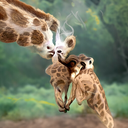 ArtStation - Melting Misty Giraffes